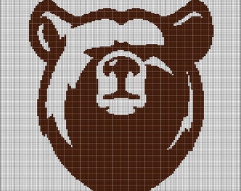 Bear Family Crochet Afghan Pattern Graph - Etsy
