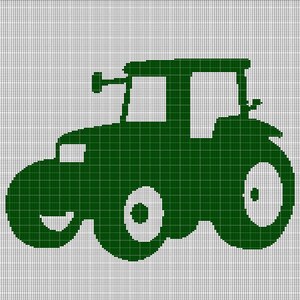 Tractor 4 Crochet Afghan Pattern Graph - Etsy
