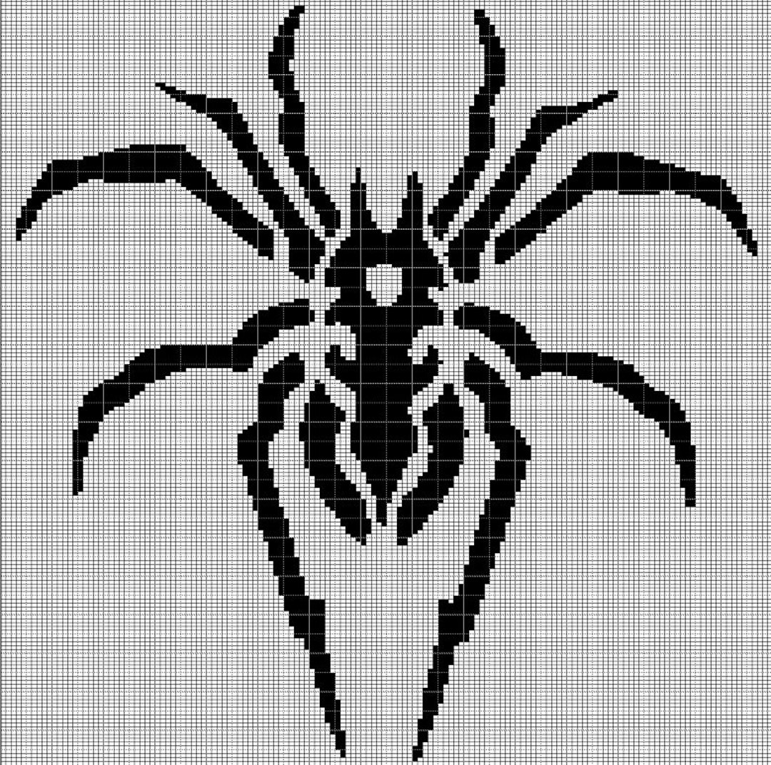 Spider 2 Crochet Afghan Pattern Graph - Etsy