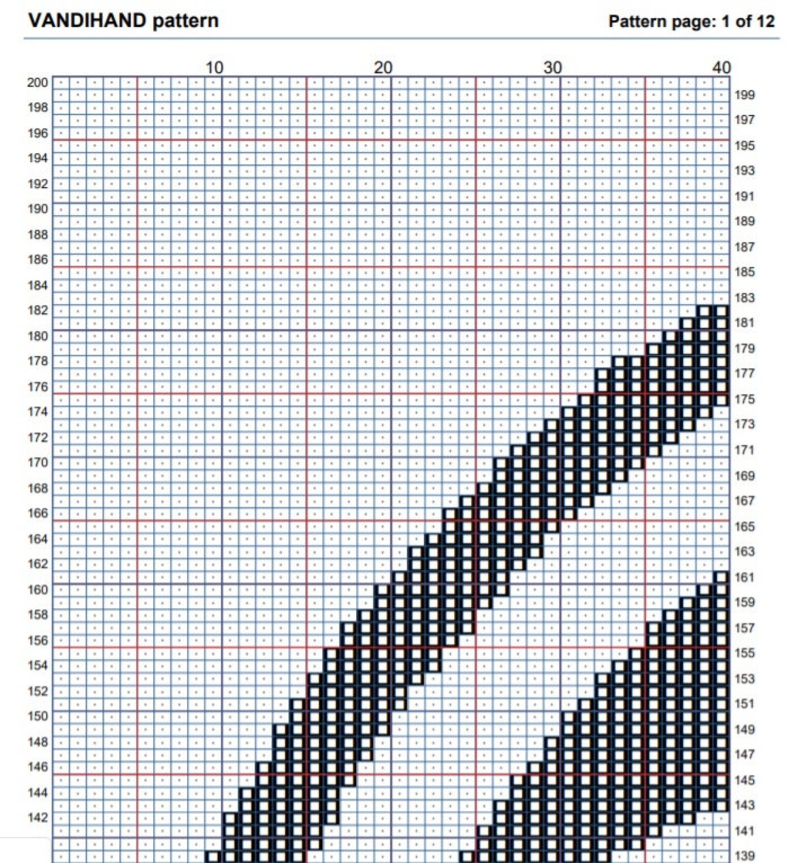 Guitar Symbol Crochet Afghan Pattern Graph | Etsy