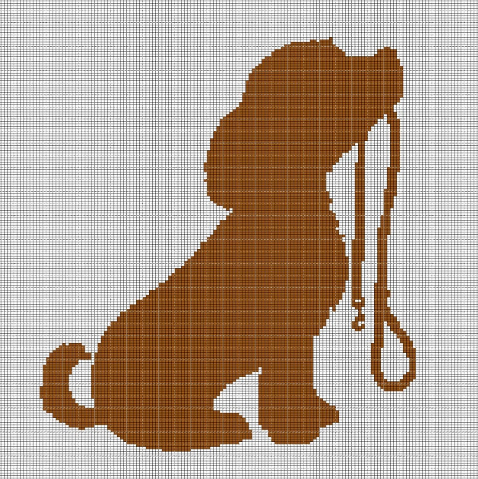 Little Dog 2 Crochet Afghan Pattern Graph - Etsy