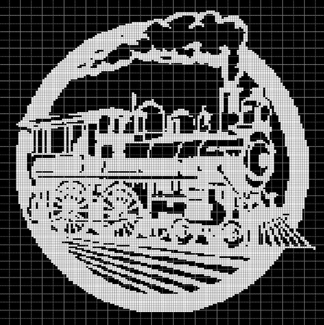 Train 2 Crochet Afghan Pattern Graph - Etsy