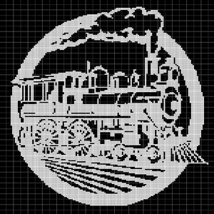 Train 2 Crochet Afghan Pattern Graph - Etsy