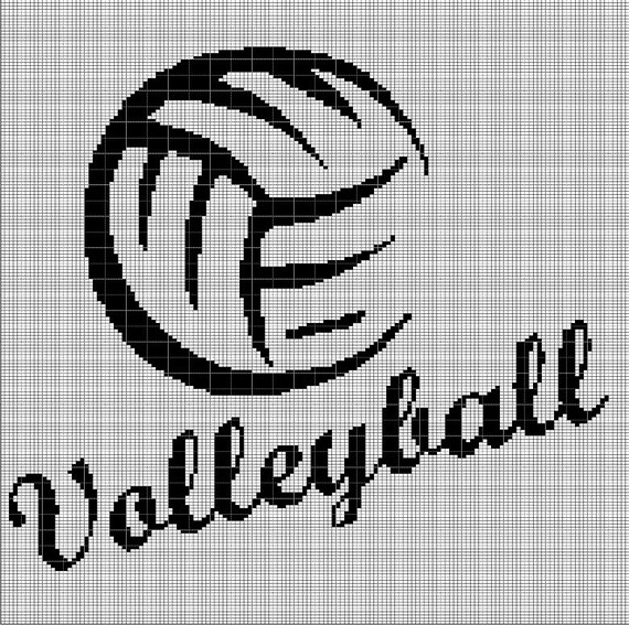 Volleyball Crochet Afghan Pattern Graph | Etsy