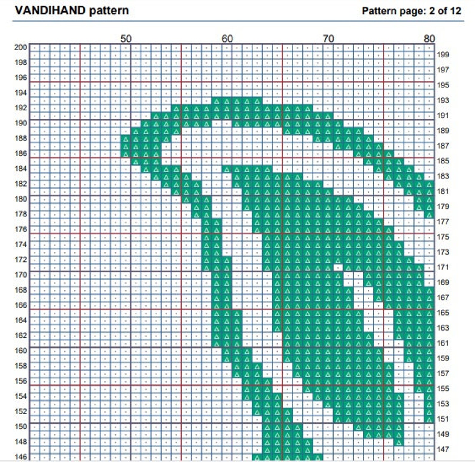 Flower Turtle Crochet Afghan Pattern Graph - Etsy