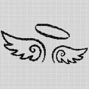 Angel Symbol 2 Crochet Afghan Pattern Graph - Etsy