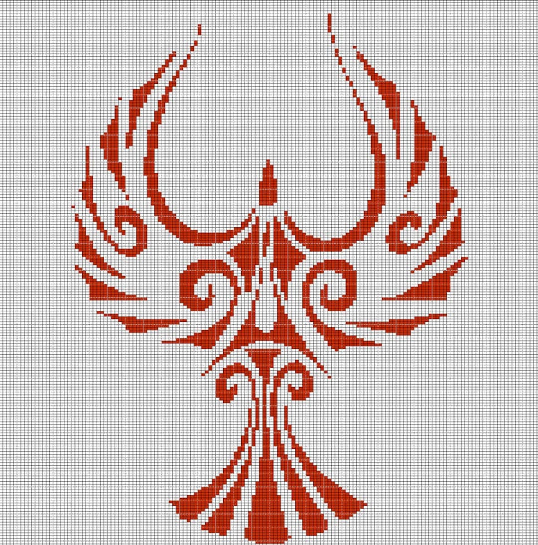 Tribal Phoenix Crochet Afghan Pattern Graph - Etsy