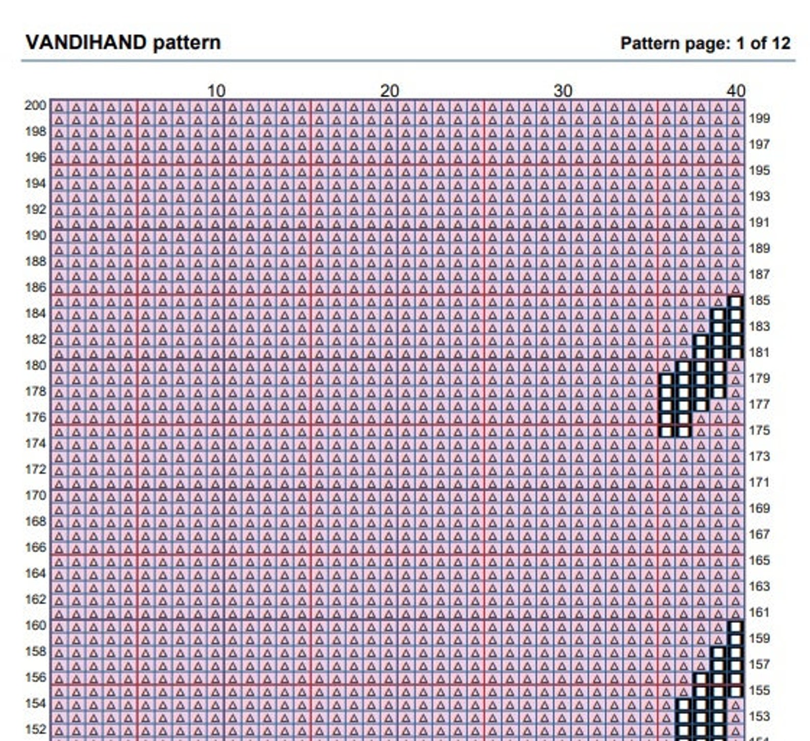Face With Tongue Crochet Afghan Pattern Graph - Etsy