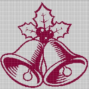 Christmas Bells Crochet Afghan Pattern Graph - Etsy