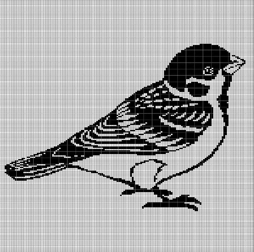 Sparrow Crochet Afghan Pattern Graph - Etsy
