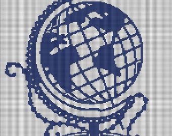 Anchor 4 Crochet Afghan Pattern Graph - Etsy