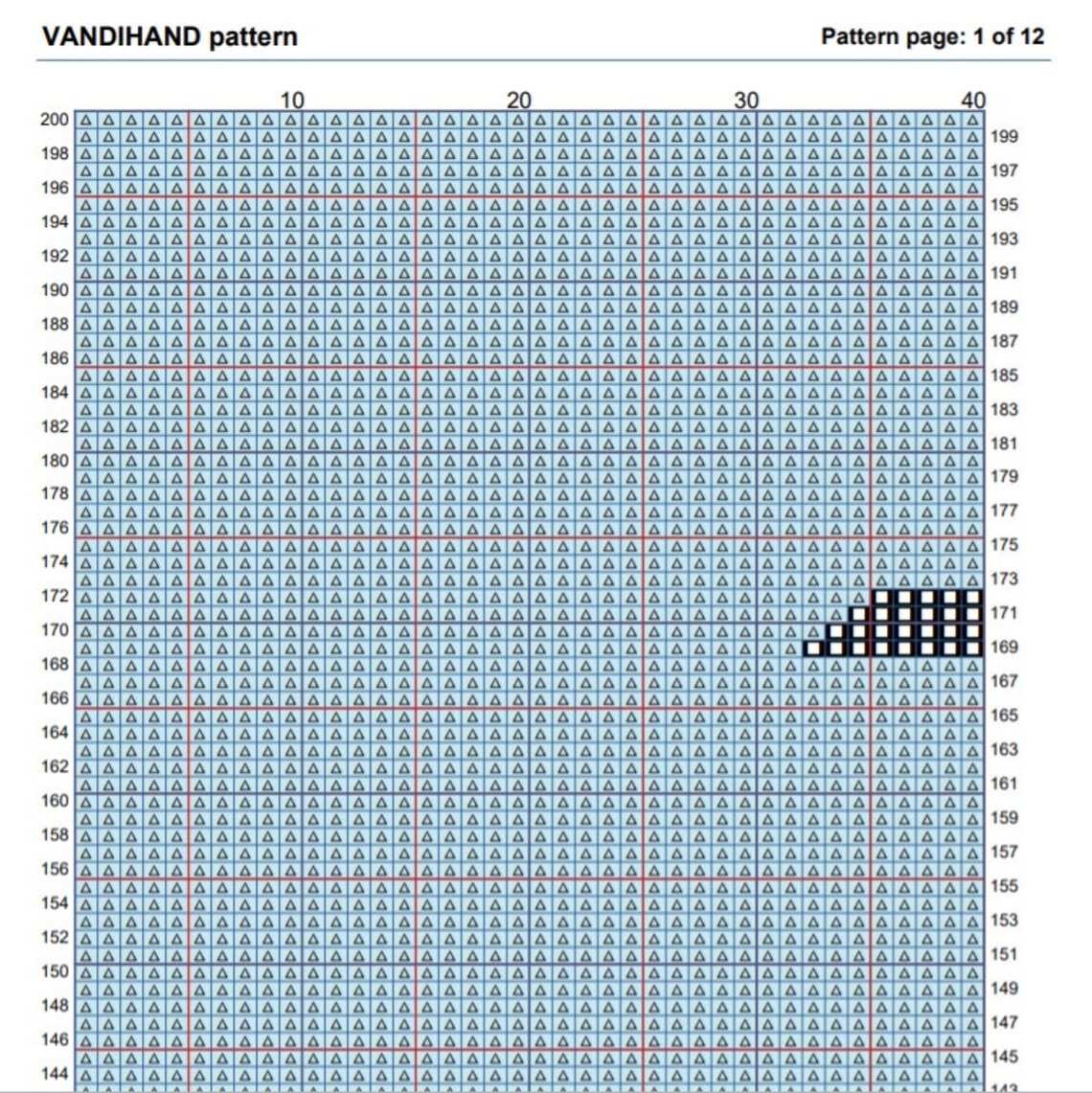 Lighthouse Crochet Afghan Pattern Graph - Etsy