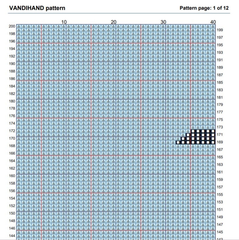 Lighthouse Crochet Afghan Pattern Graph - Etsy