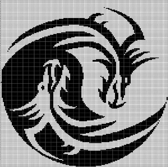 Ying Yang Dragon Graph Pattern 424 Yang Chart Images, Stock Photos, 3D