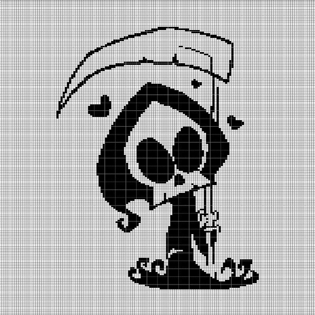 Little Death Crochet Afghan Pattern Graph - Etsy