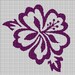 Violet Hibiscus Crochet Afghan Pattern Graph - Etsy