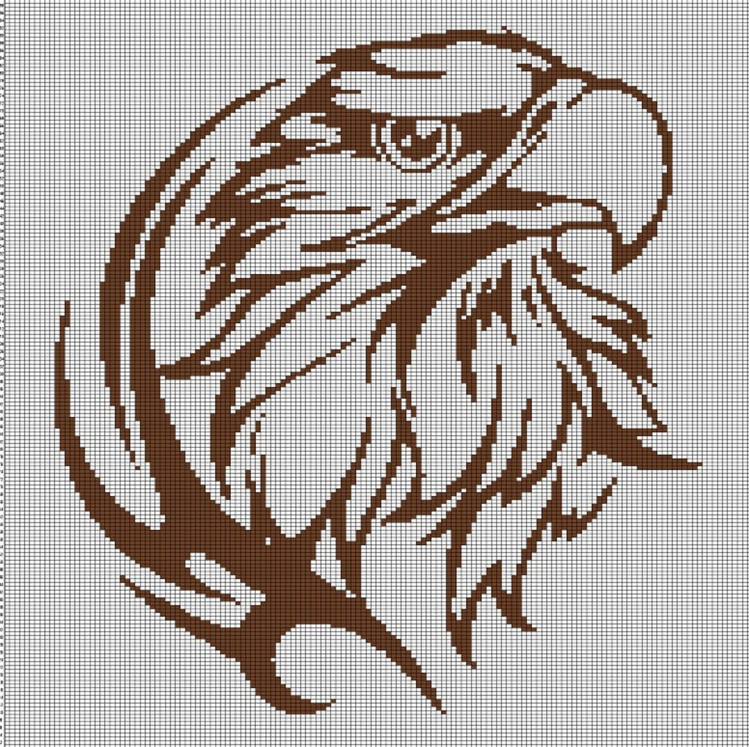 Eagle Head 3 Crochet Afghan Pattern Graph - Etsy