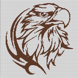 Eagle Head 3 Crochet Afghan Pattern Graph - Etsy