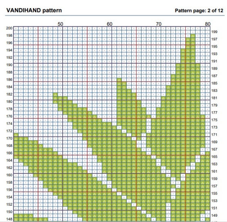 Pineapple Crochet Afghan Pattern Graph | Etsy