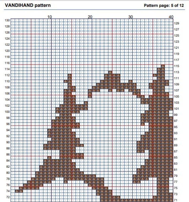 Landscape 2 Crochet Afghan Pattern Graph - Etsy