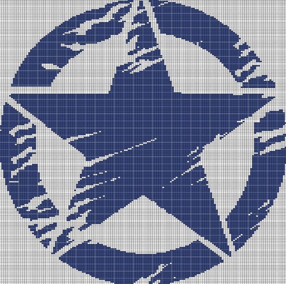 Star 2 Crochet Afghan Pattern Graph | Etsy