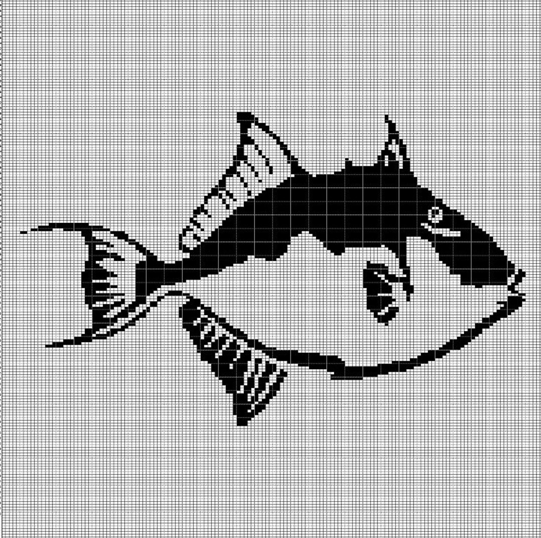 Fish 7 Crochet Afghan Pattern Graph - Etsy