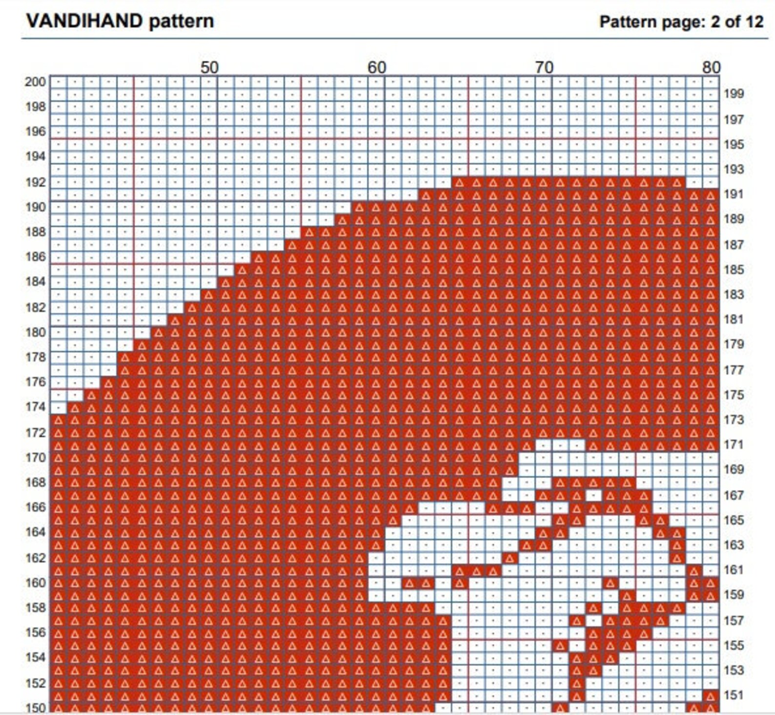 Oval Rose Crochet Afghan Pattern Graph | Etsy