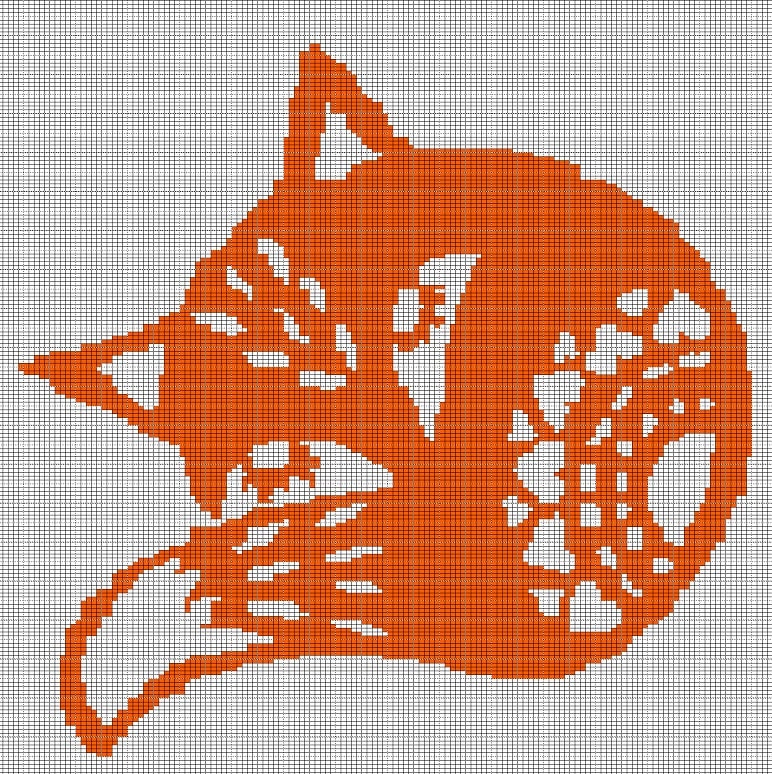 Little Fox 2 Crochet Afghan Pattern Graph - Etsy
