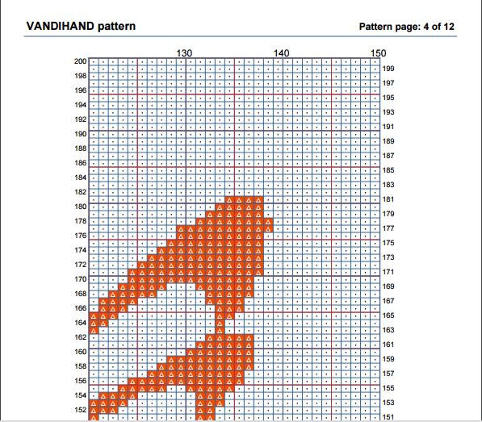 Hummingbird and Flower Crochet Afghan Pattern Graph - Etsy