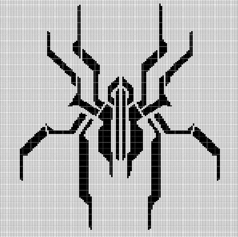 Mechanic Spider Crochet Afghan Pattern Graph | Etsy