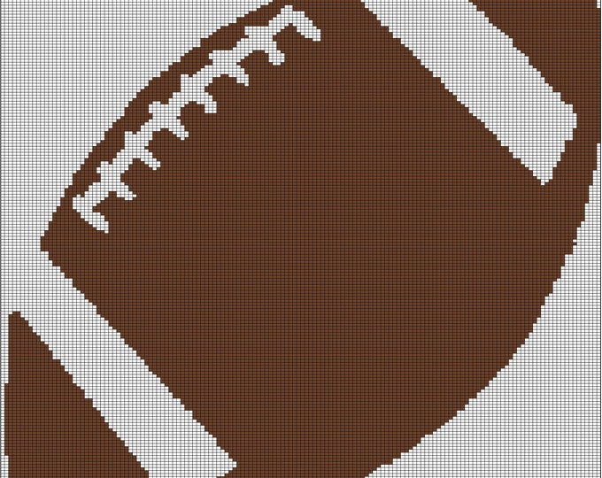 Texas Football Crochet Afghan Pattern Graph - Etsy Canada