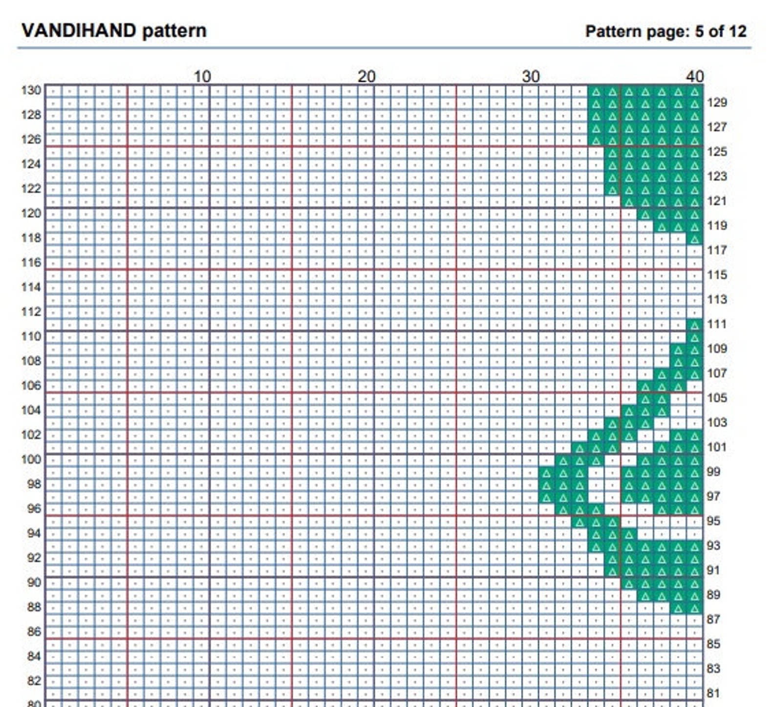 Turtle 3 Crochet Afghan Pattern Graph | Etsy