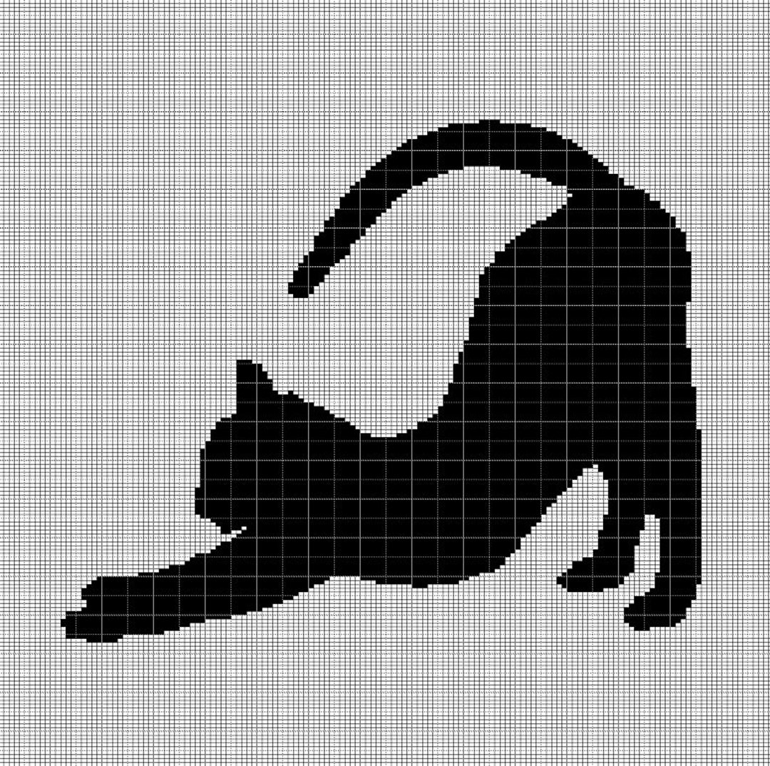 Cat 5 Crochet Afghan Pattern Graph - Etsy
