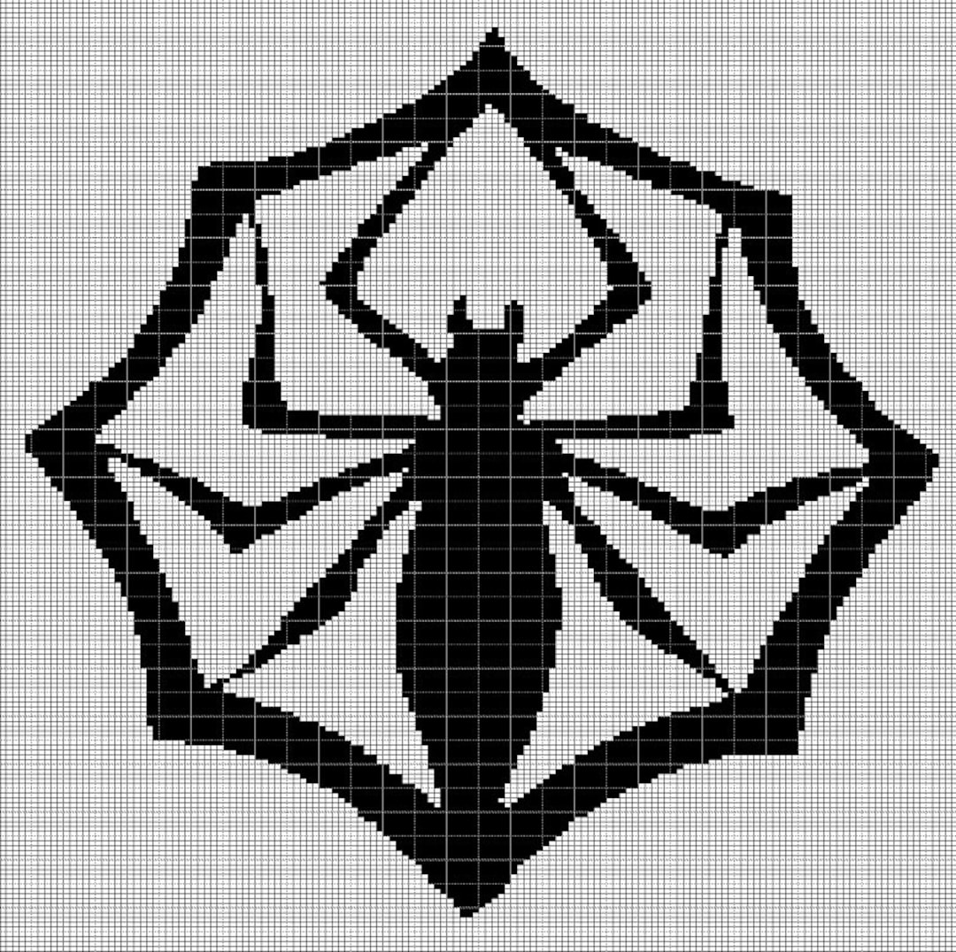 Spider Crochet Afghan Pattern Graph - Etsy