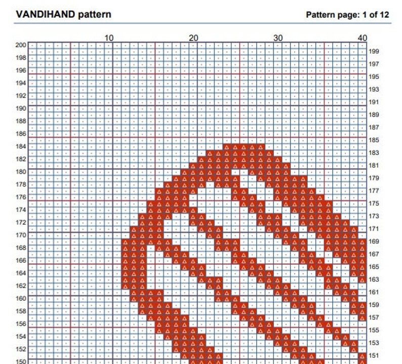 Love Baseball 3 Crochet Afghan Pattern Graph - Etsy
