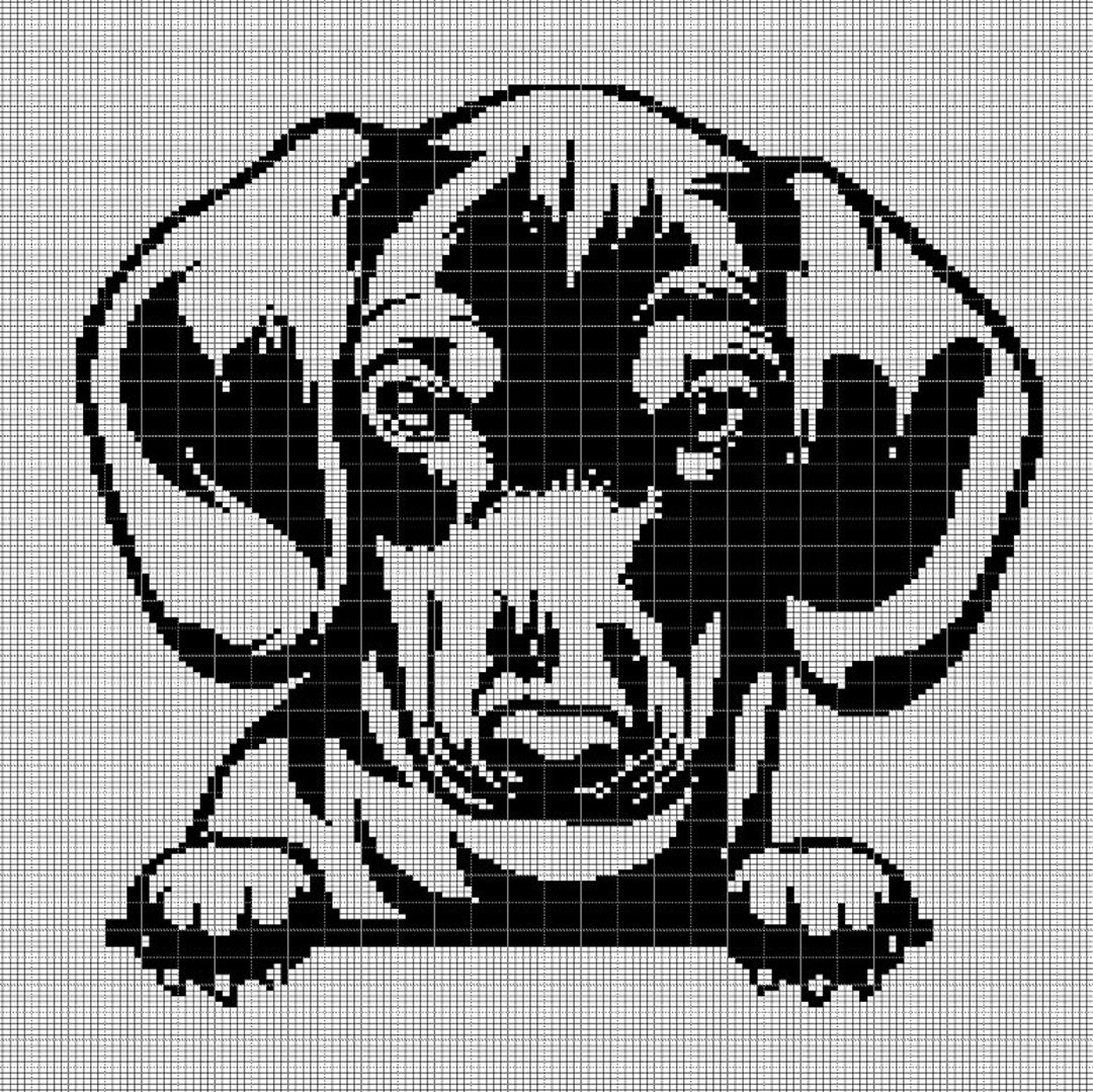 Predator Crochet Afghan Pattern Graph - Etsy