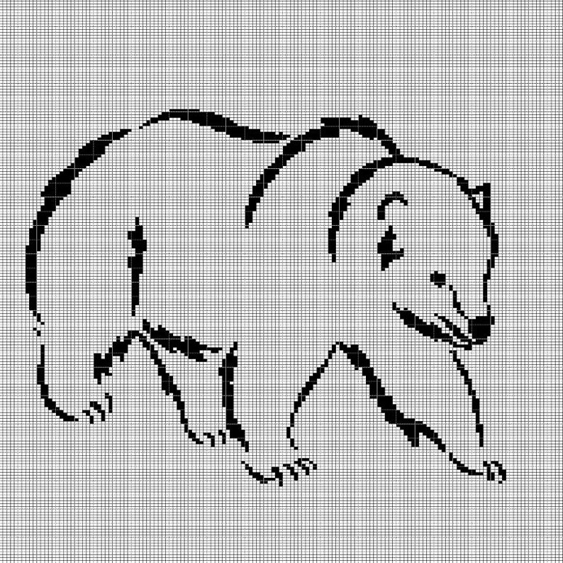 Polar Bear Crochet Afghan Pattern Graph - Etsy