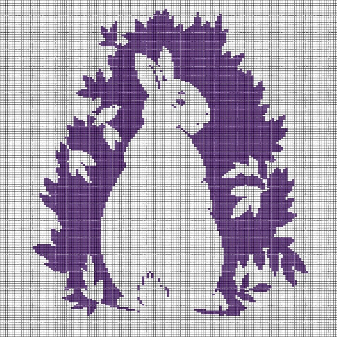 Rabbit in the Bush Crochet Afghan Pattern Graph - Etsy