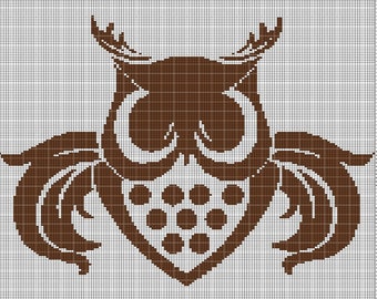 Owl 18 Crochet Afghan Pattern Graph - Etsy