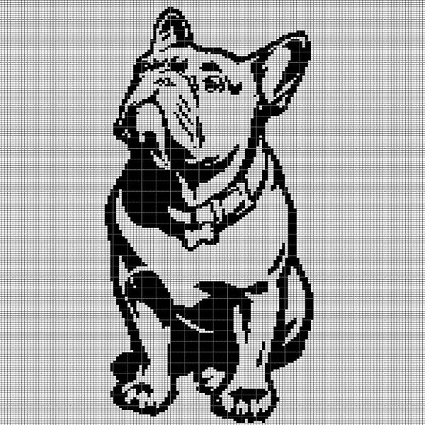French Bulldog Crochet Pattern - Etsy