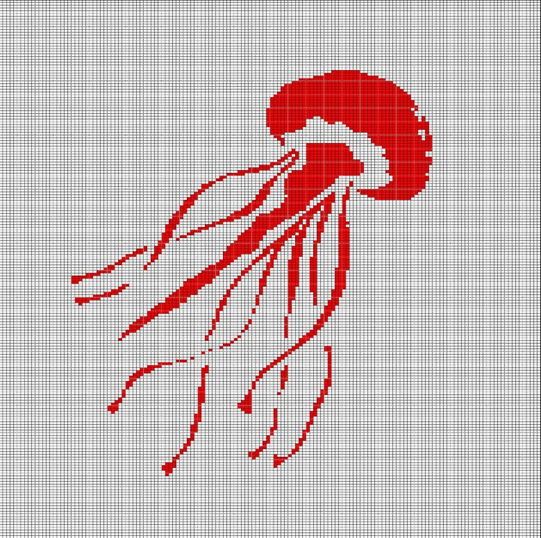 Jelly Fish Crochet Afghan Pattern Graph - Etsy