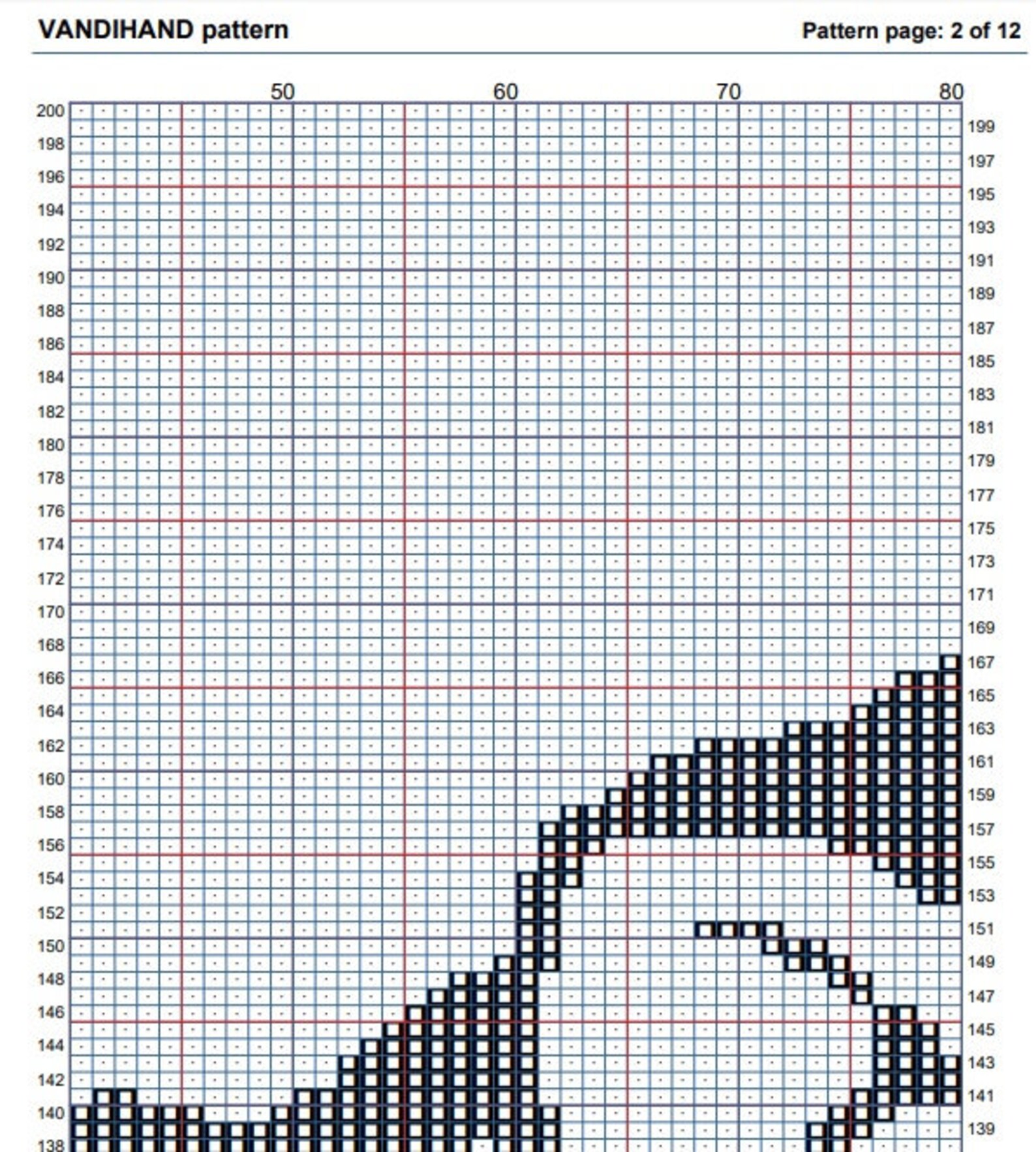 Cat Crochet Afghan Pattern Graph - Etsy