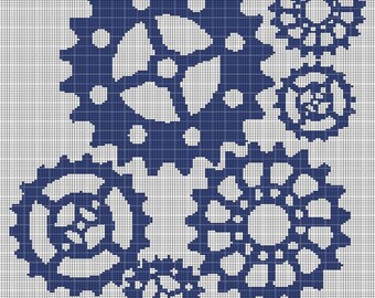 Anchor 2 Crochet Afghan Pattern Graph - Etsy