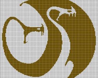 Dragon 17 Crochet Afghan Pattern Graph - Etsy