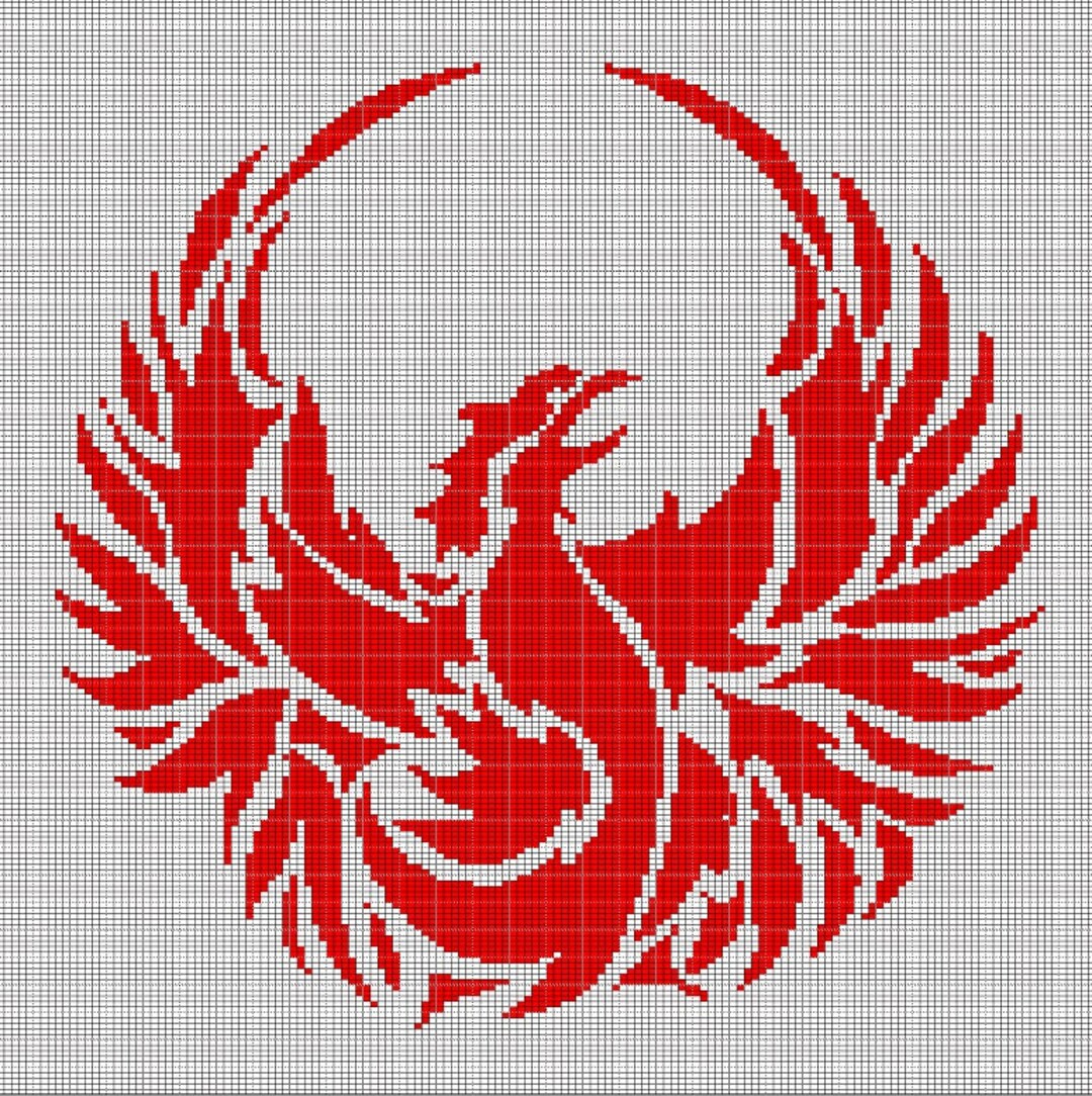Phoenix 2 Crochet Afghan Pattern Graph - Etsy