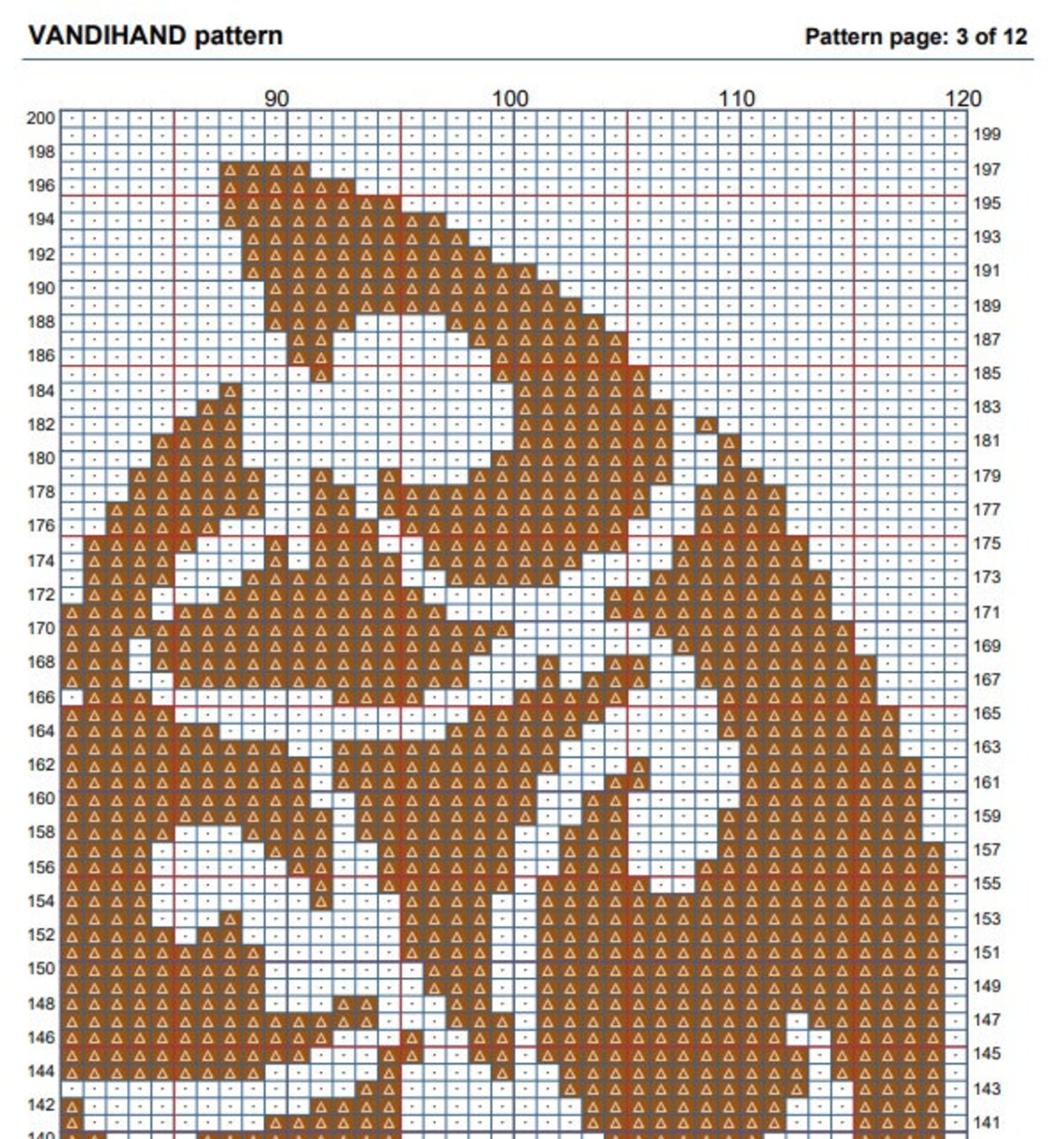 Motif Cat Crochet Afghan Pattern Graph - Etsy