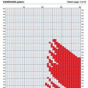 Phoenix Crochet Afghan Pattern Graph - Etsy