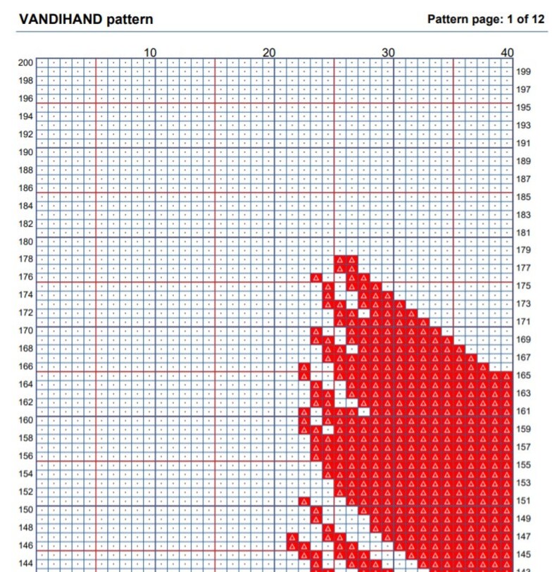 Phoenix Crochet Afghan Pattern Graph - Etsy