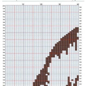Big Bear 2 Crochet Afghan Pattern Graph - Etsy