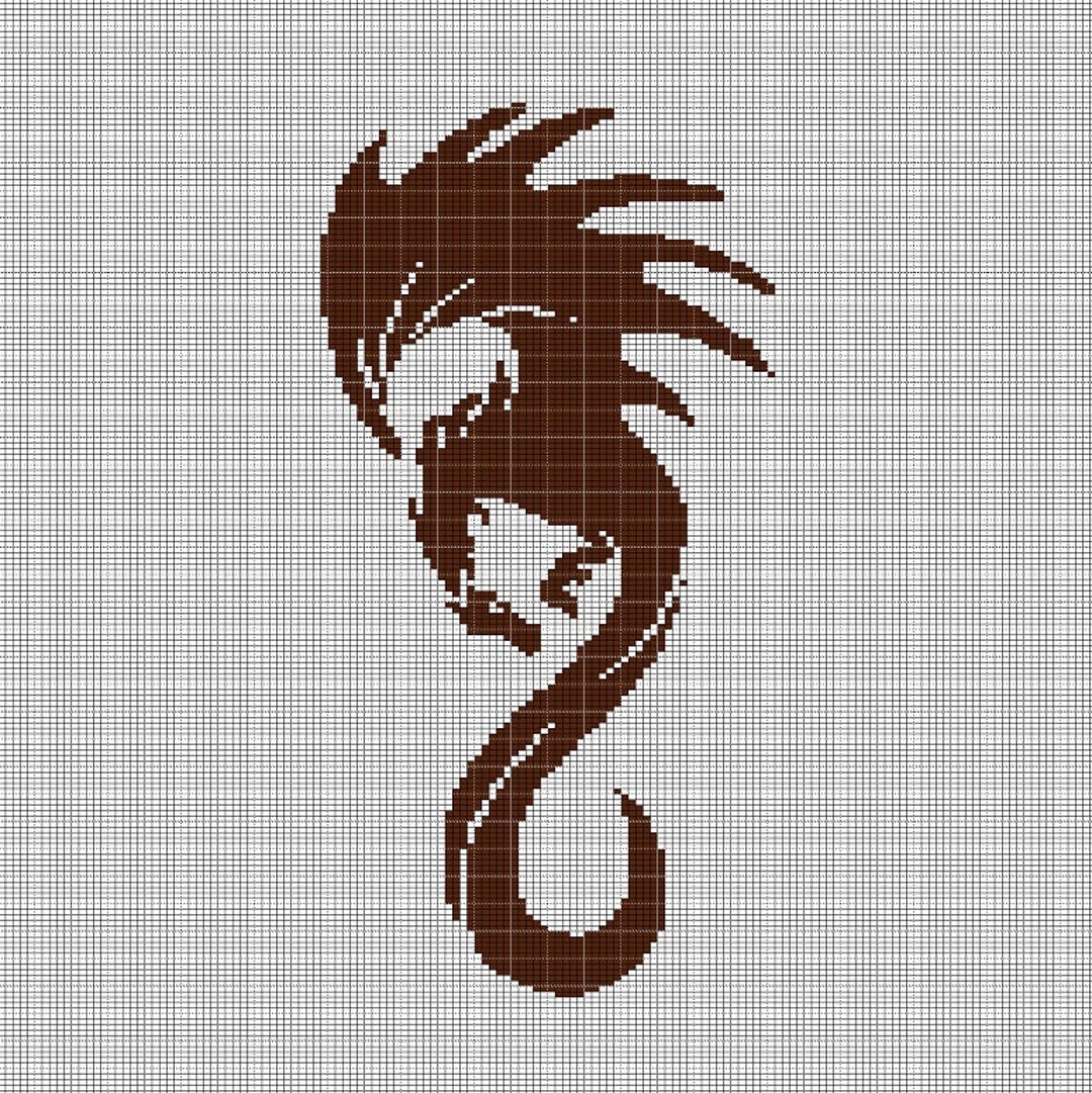 Dragon 3 Crochet Afghan Pattern Graph - Etsy